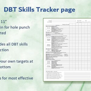 PDF DBT Class Notebook Diary Cards Notes Crisis Planner - Etsy