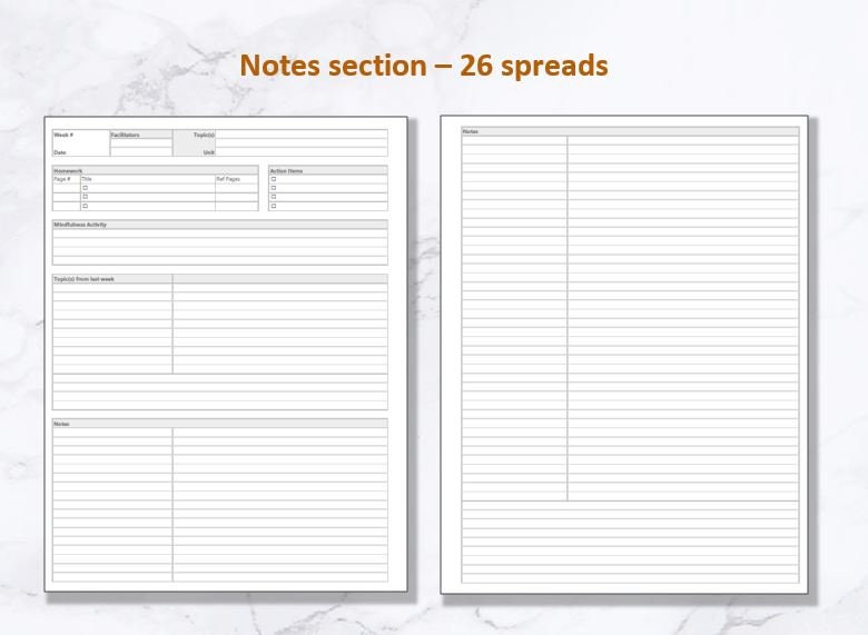 PDF DBT Class Notebook Diary Cards Notes Crisis - Etsy