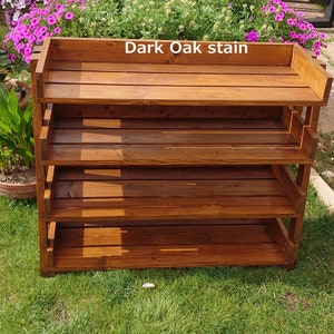 Handmade Wooden Shoe Rack: Rustic Entryway Storage - Etsy UK