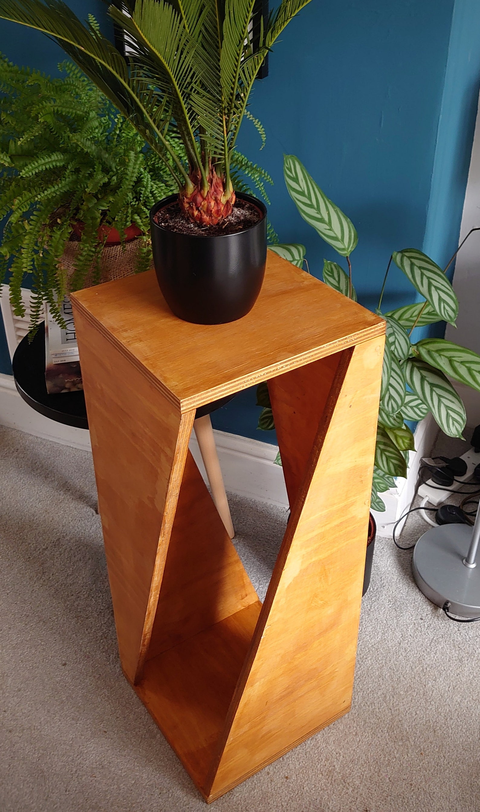 Plinth Pedestal Plant Stand Stand Plywood Wood | Etsy