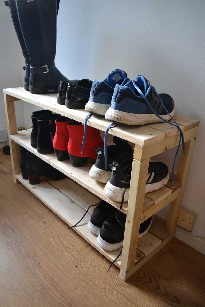 Wooden Shoe Rack Storage Wooden Rack Livingroom Home - Etsy