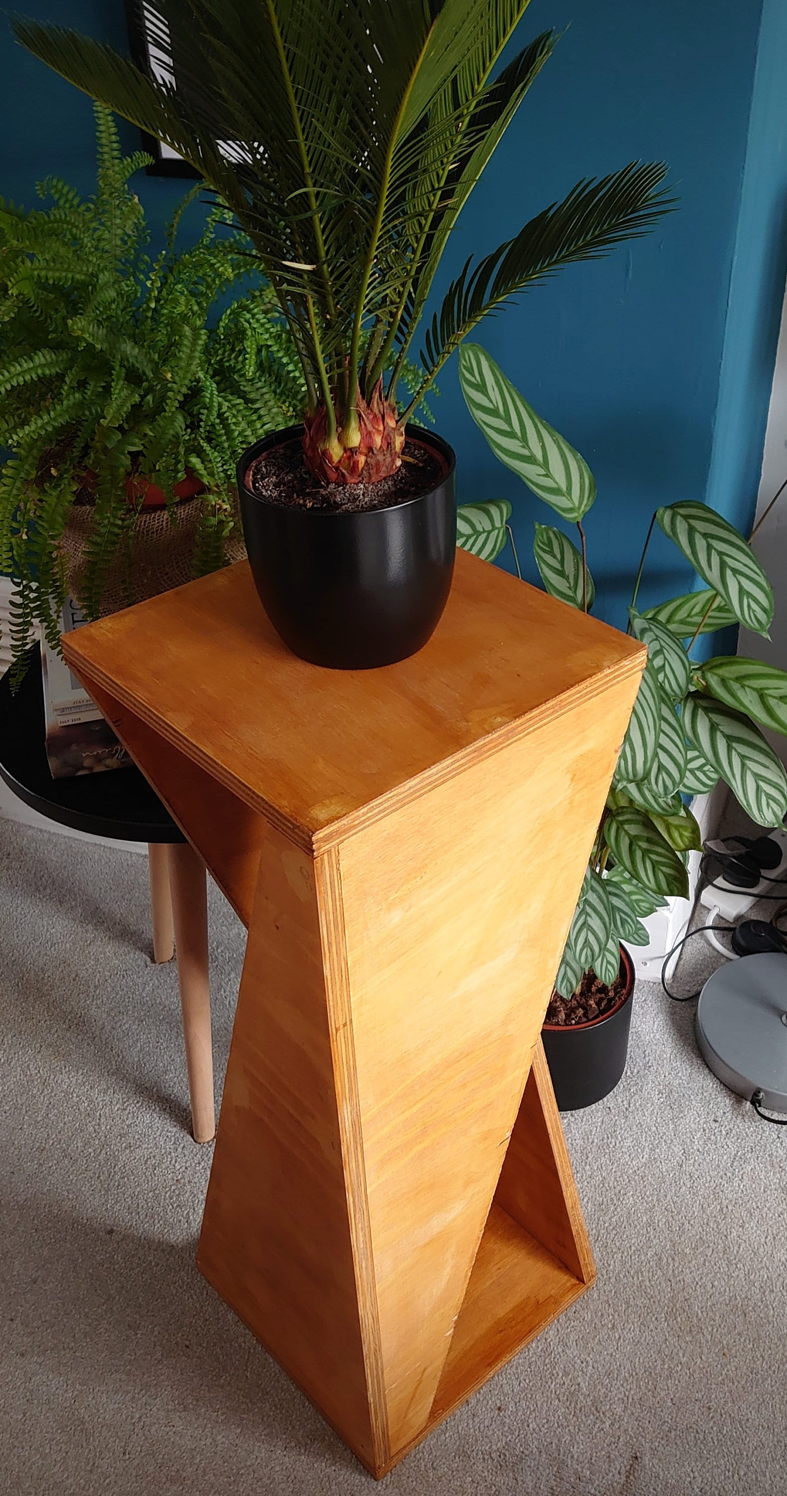 Plinth Pedestal Plant Stand Stand Plywood Wood - Etsy UK