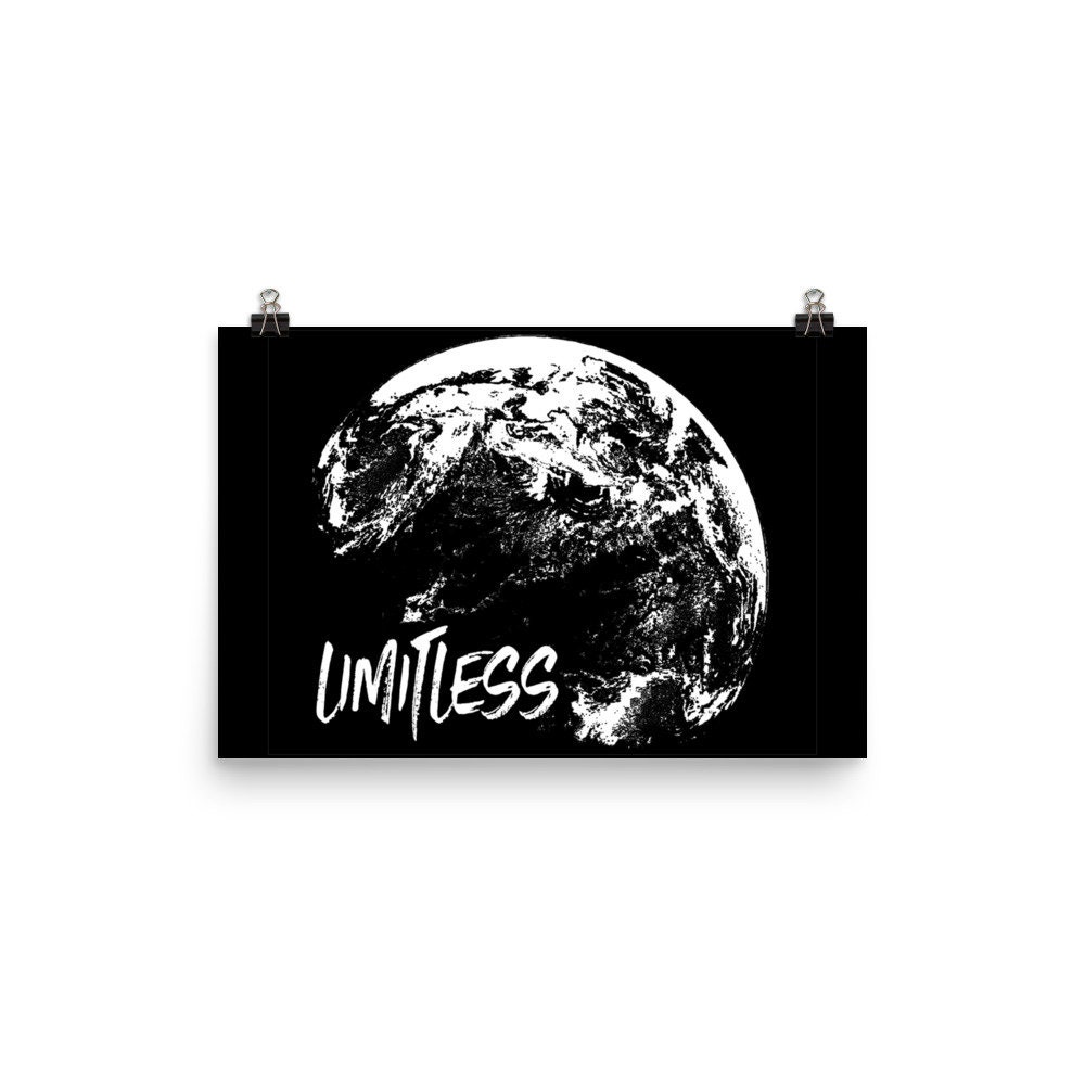 Limitless World Matte Poster Travel Poster, Travel Gift, World Poster ...