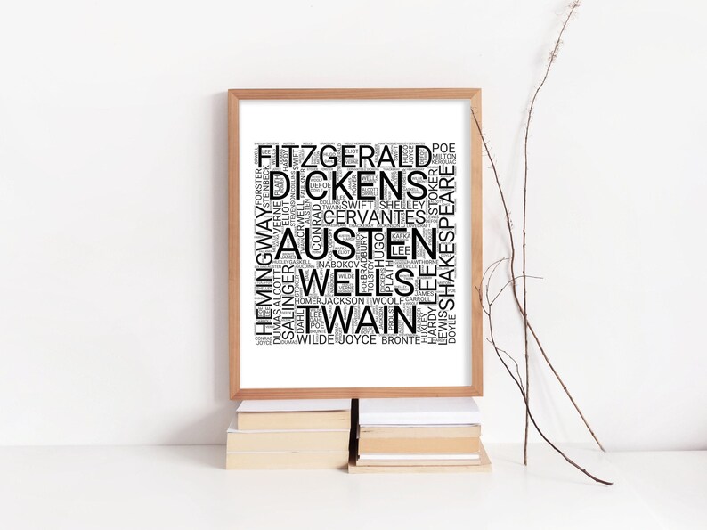 Classic Literature Poster Literary Gifts for Readers - Etsy