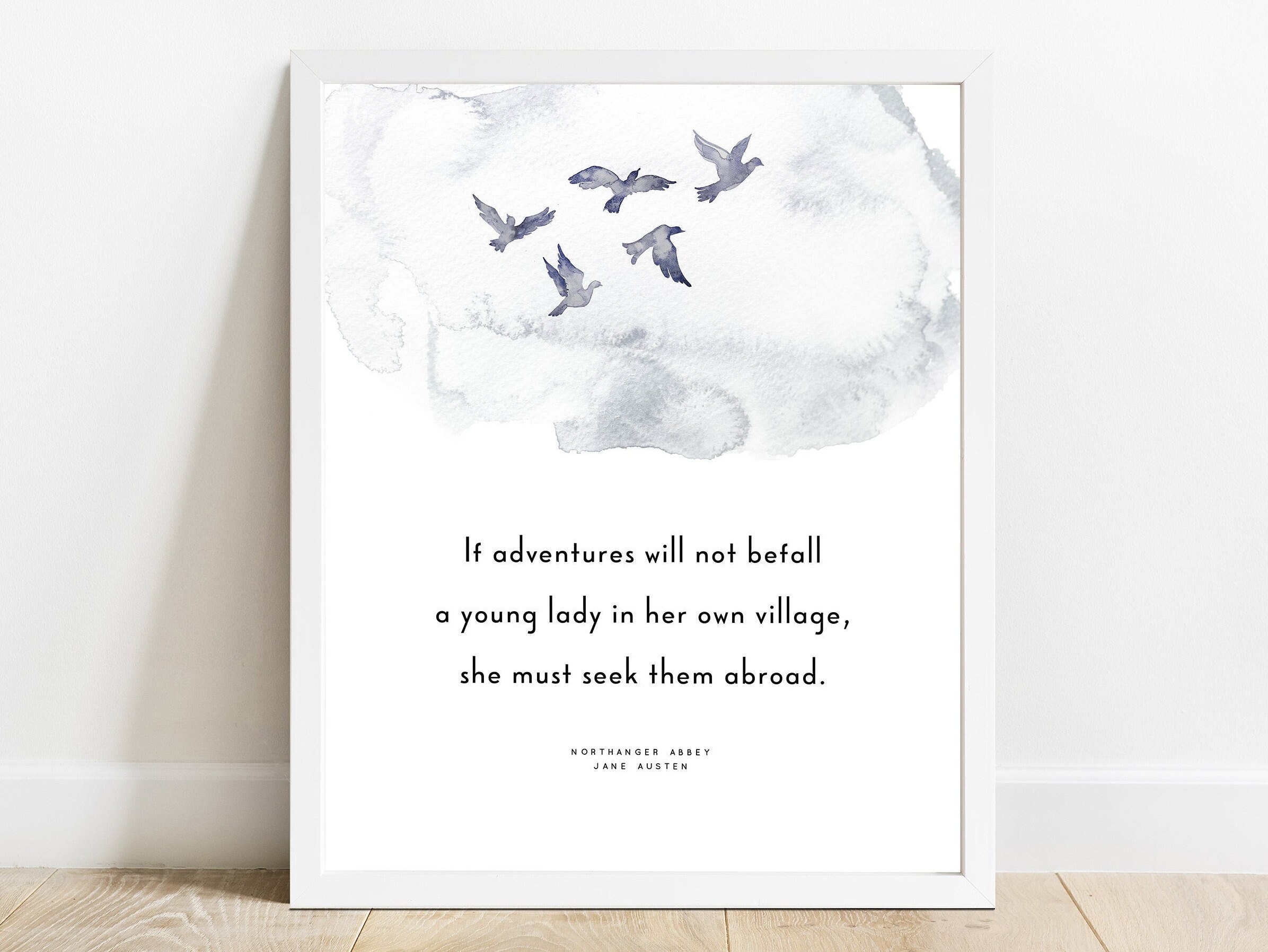 Jane Austen Printable Digital Download Literary Print Jane Austen Art ...