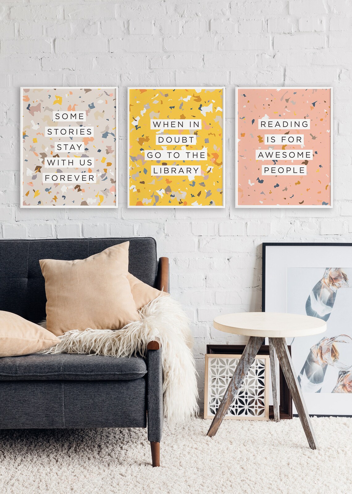 Bookish Poster Set of 6 Prints Reading Nook Decor Printable - Etsy