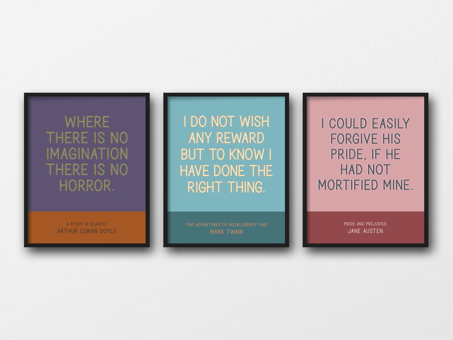 Literature Print Set of 12 Gallery Wall Set Printable Quotes | Etsy