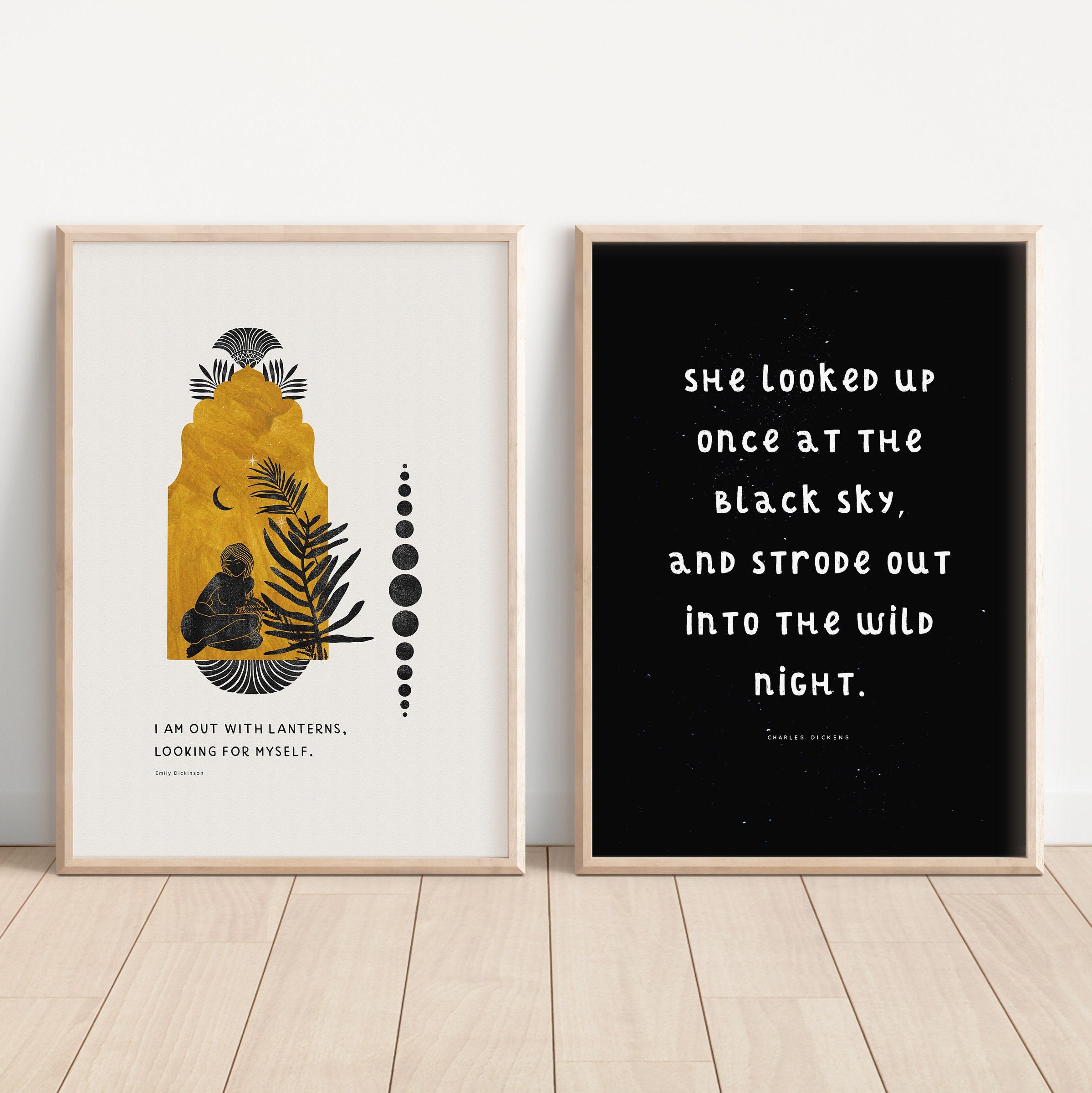 Book Quotes Gallery Wall Set Printable Literature Poster | Etsy