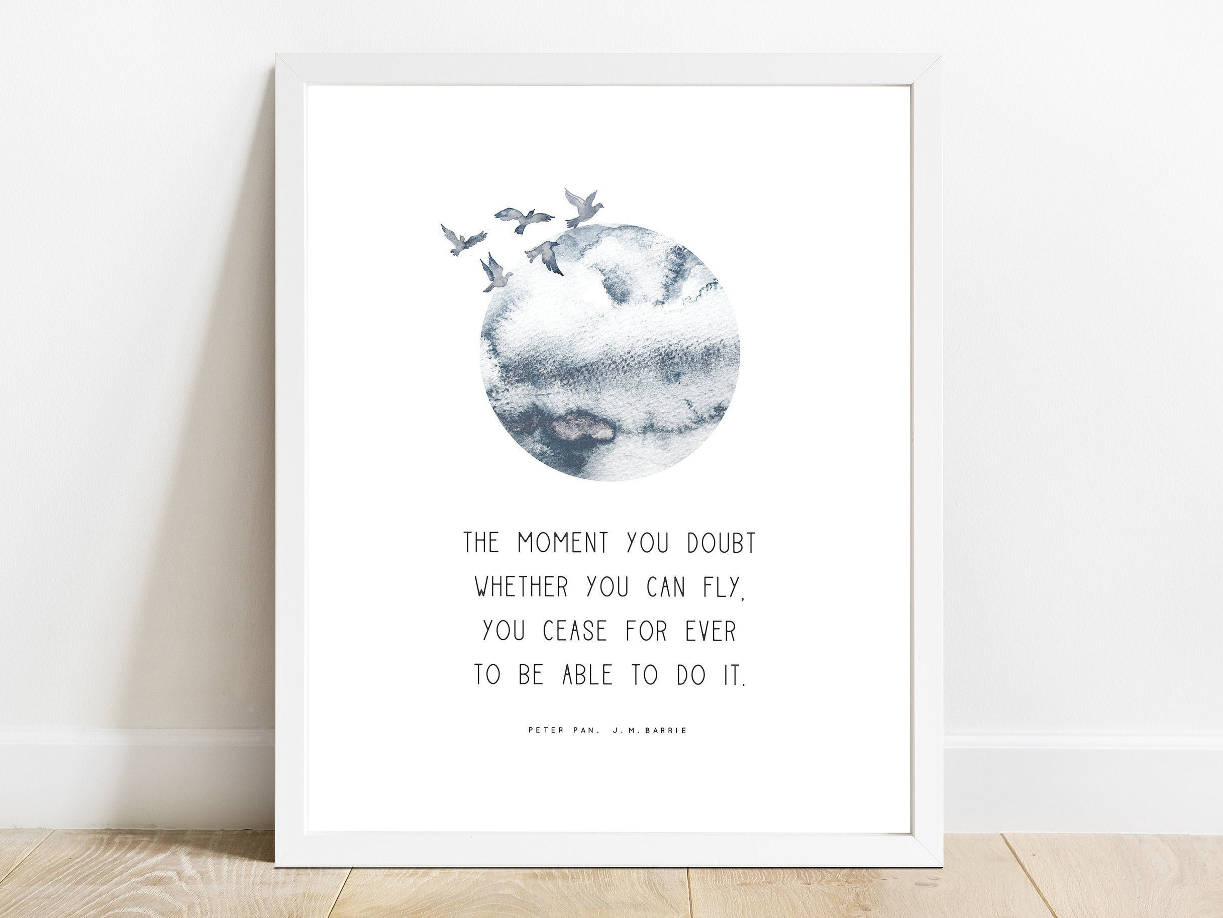 Peter Pan Quote Poster