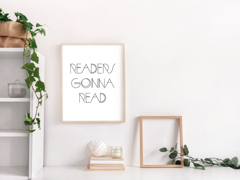 Bookish Print Book Poster Printable Download Literary Print - Etsy