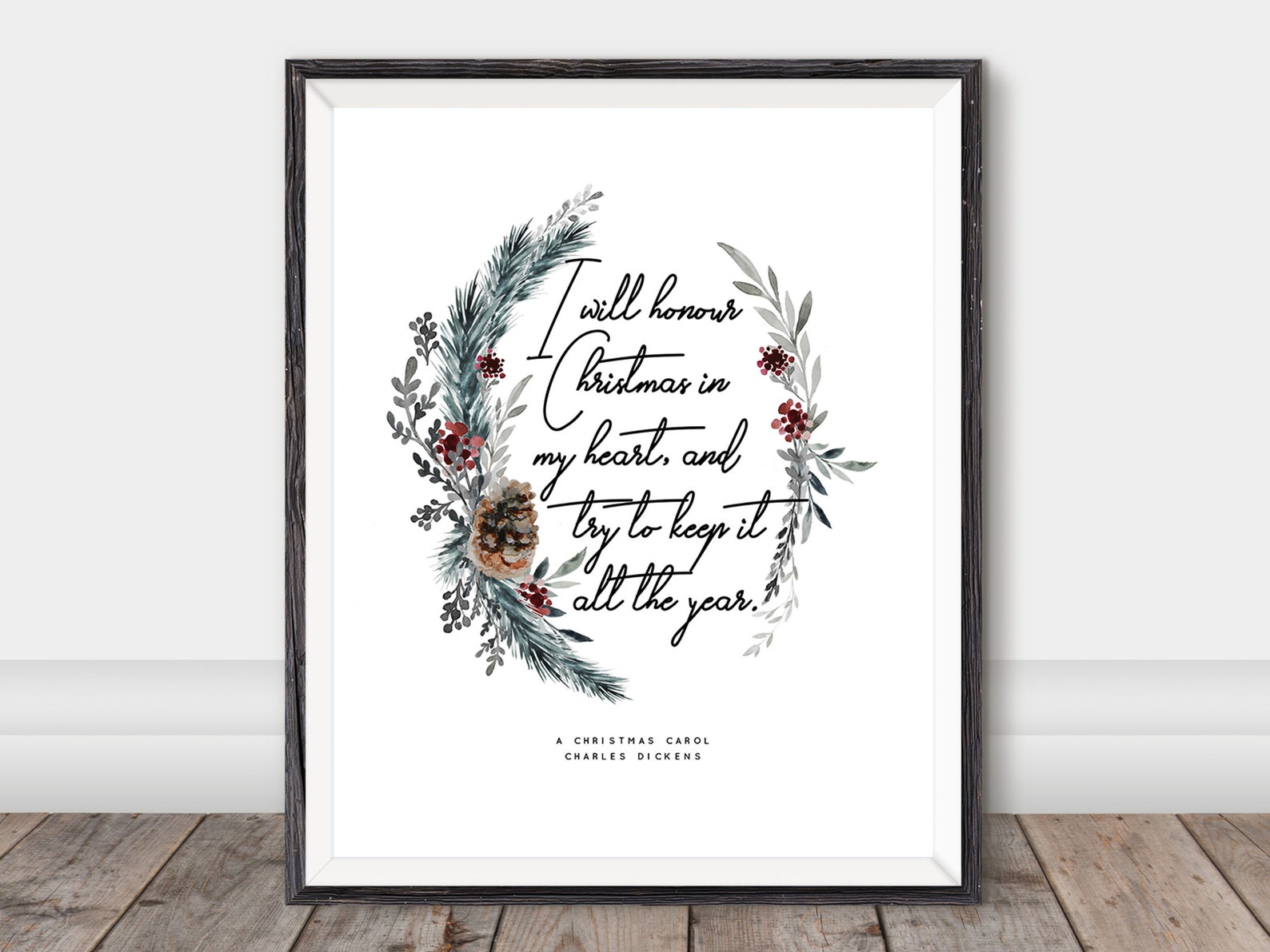 A Christmas Carol Book Quotes Printable Scrooge Charles - Etsy