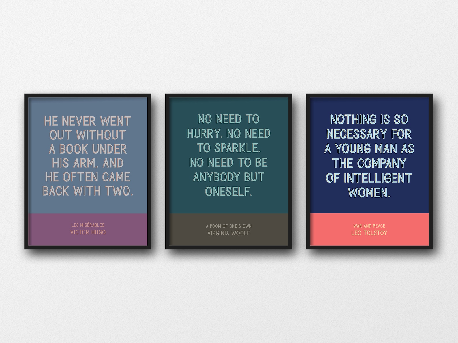 Literature Print Set of 12 Gallery Wall Set Printable Quotes | Etsy