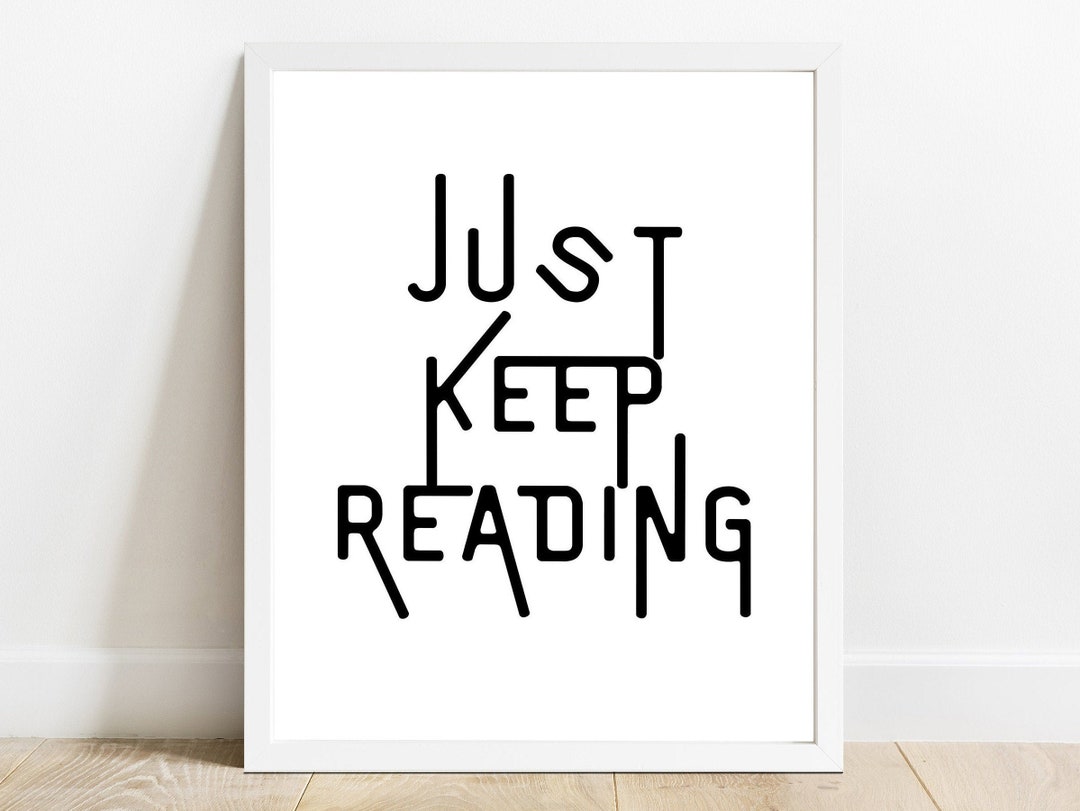 Reading Poster Printable Wall Art for Book Lovers Bookish - Etsy