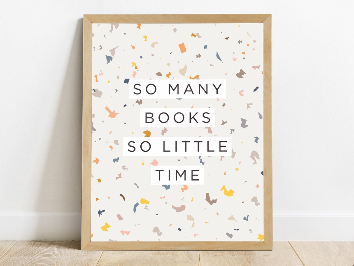 Bookish Poster Set of 6 Prints Reading Nook Decor Printable - Etsy