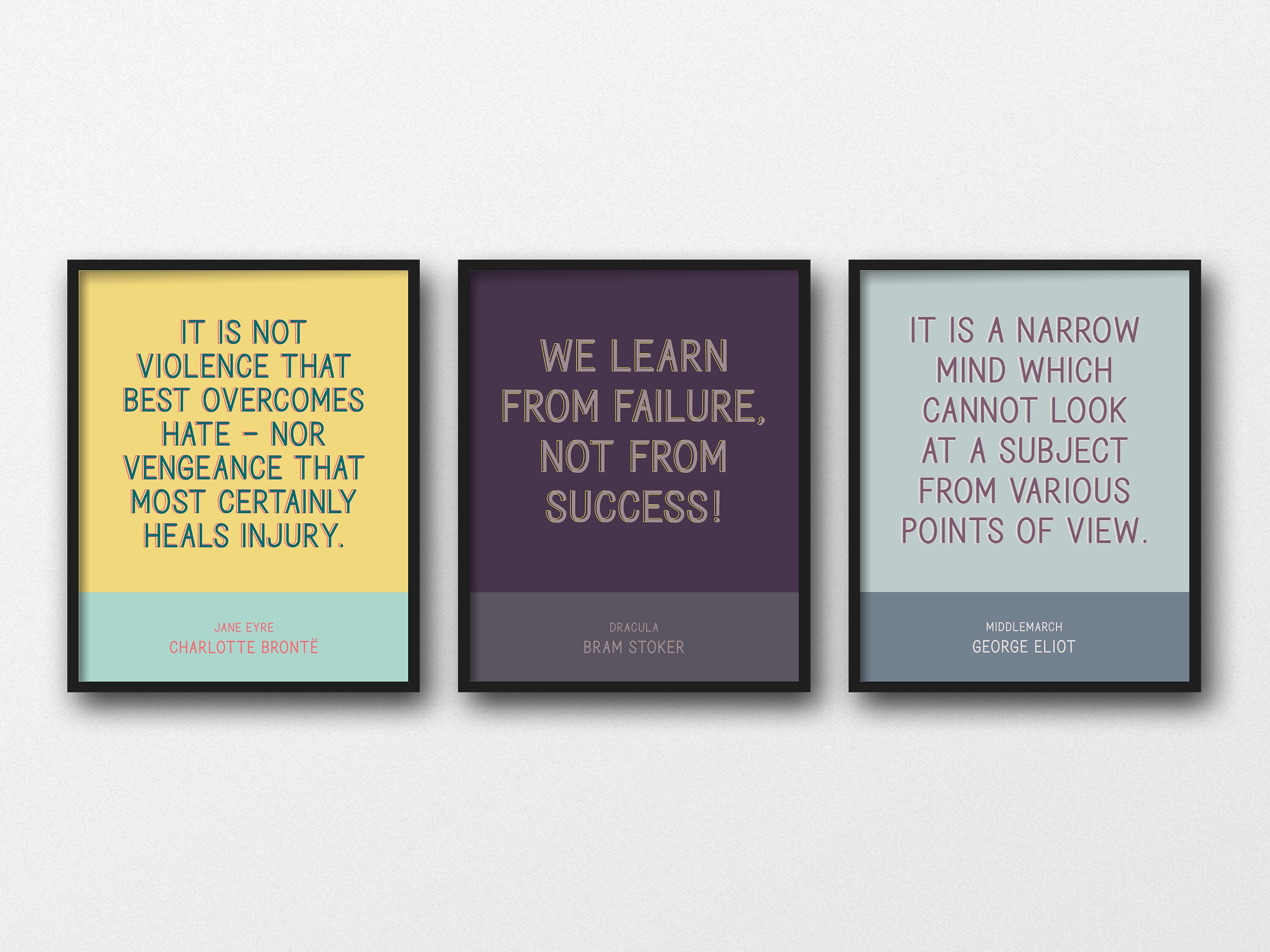 Literature Print Set of 12 Gallery Wall Set Printable Quotes | Etsy
