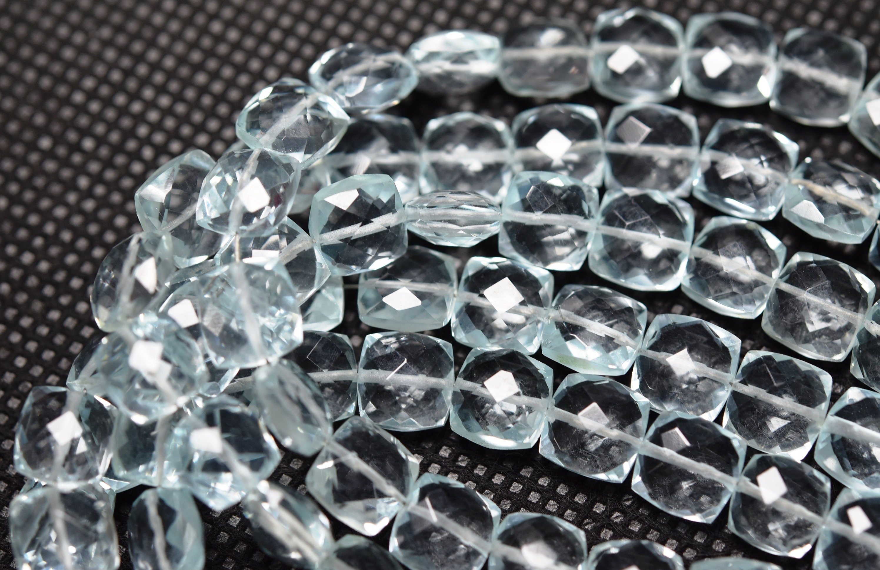 8 Inches Strand Sky Blue Hydro Quartz Vertical Top Drilled - Etsy