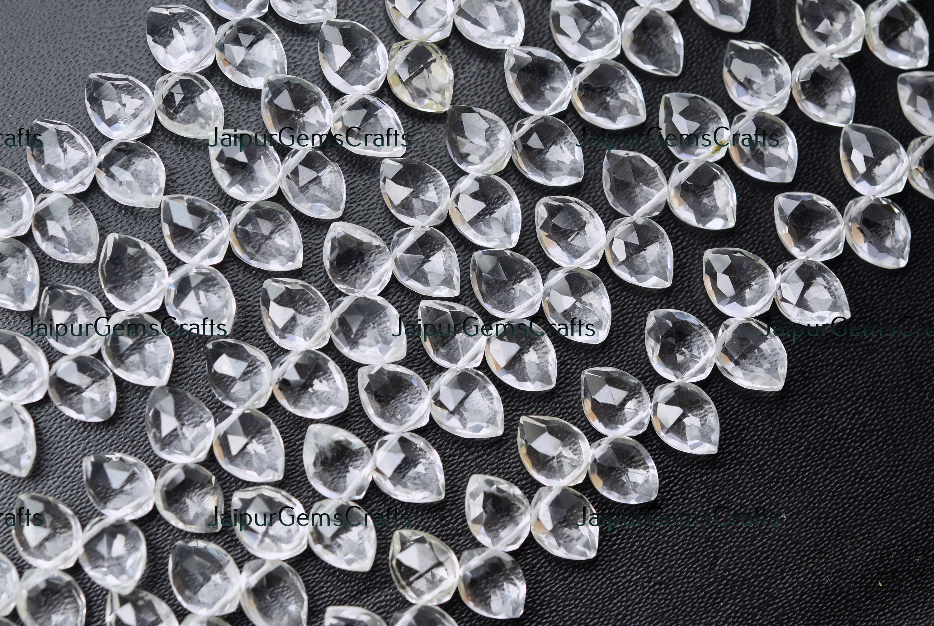 7 Inch Strand Natural Crystal Clear Quartz Side Drilled | Etsy