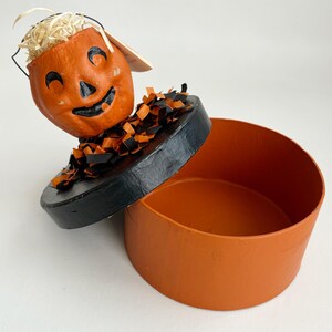 Vintage Halloween Seasons Gone by Paper Mache’ Jack O’ Lantern Pumpkin ...