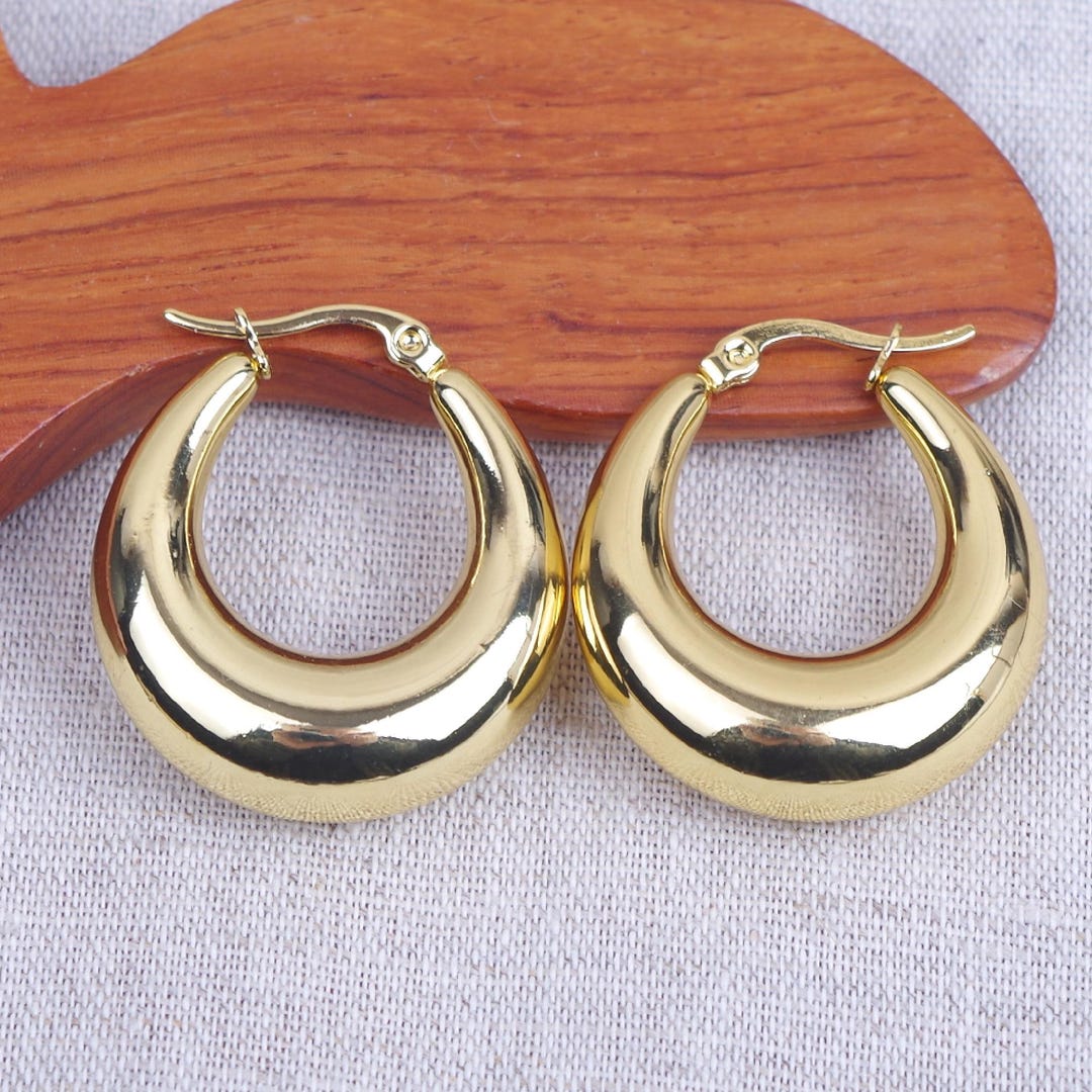 Boucles Doreilles En Acier Inoxydable