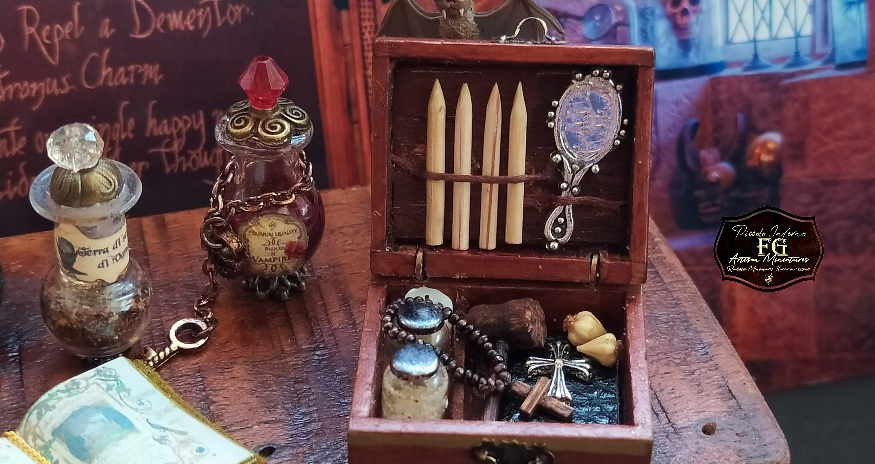 Vampire Hunter House, Horror Miniature Dolls House 12th Scale - Etsy