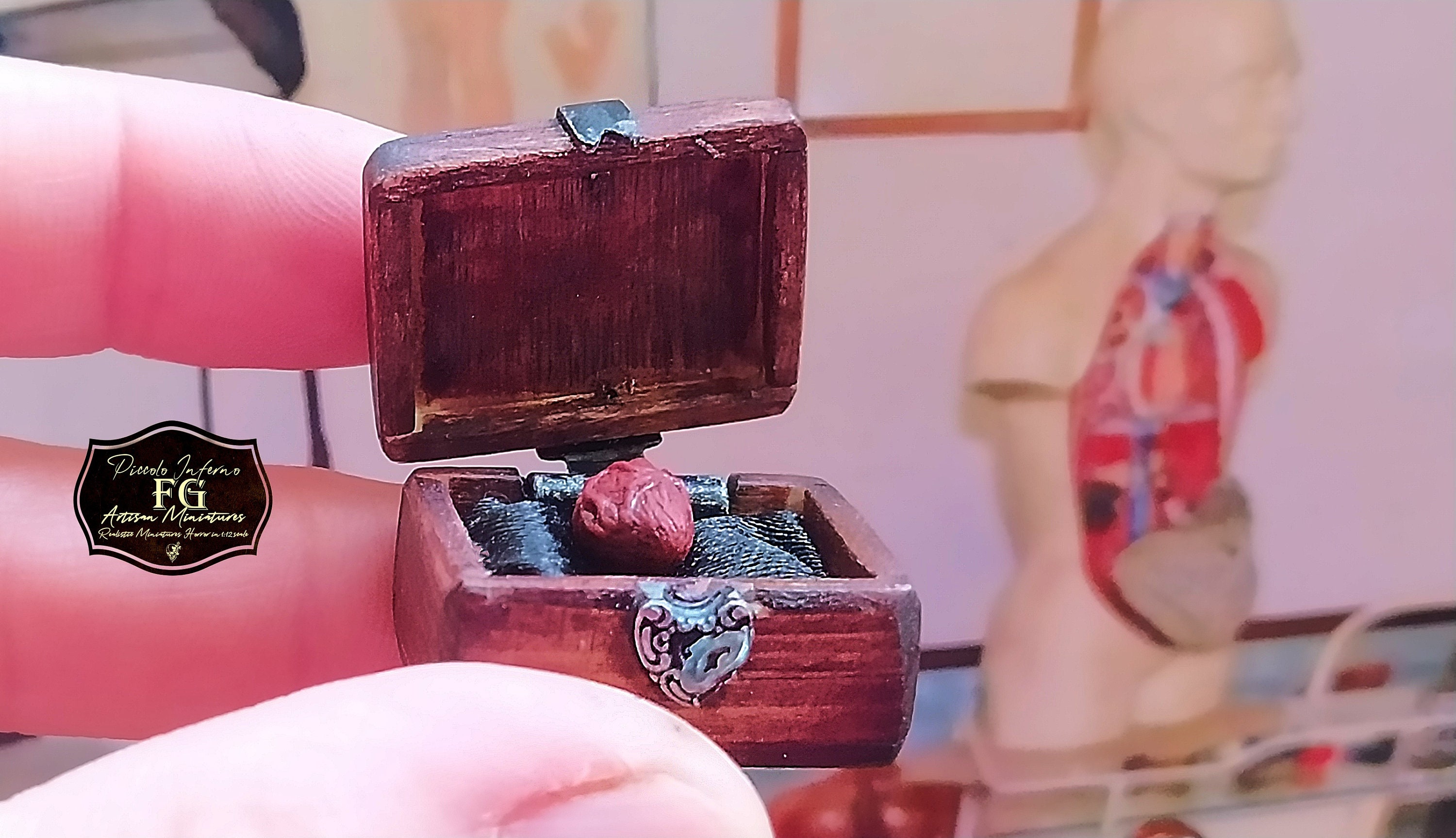 Miniature human heart organs dolls house 12th scale | Etsy
