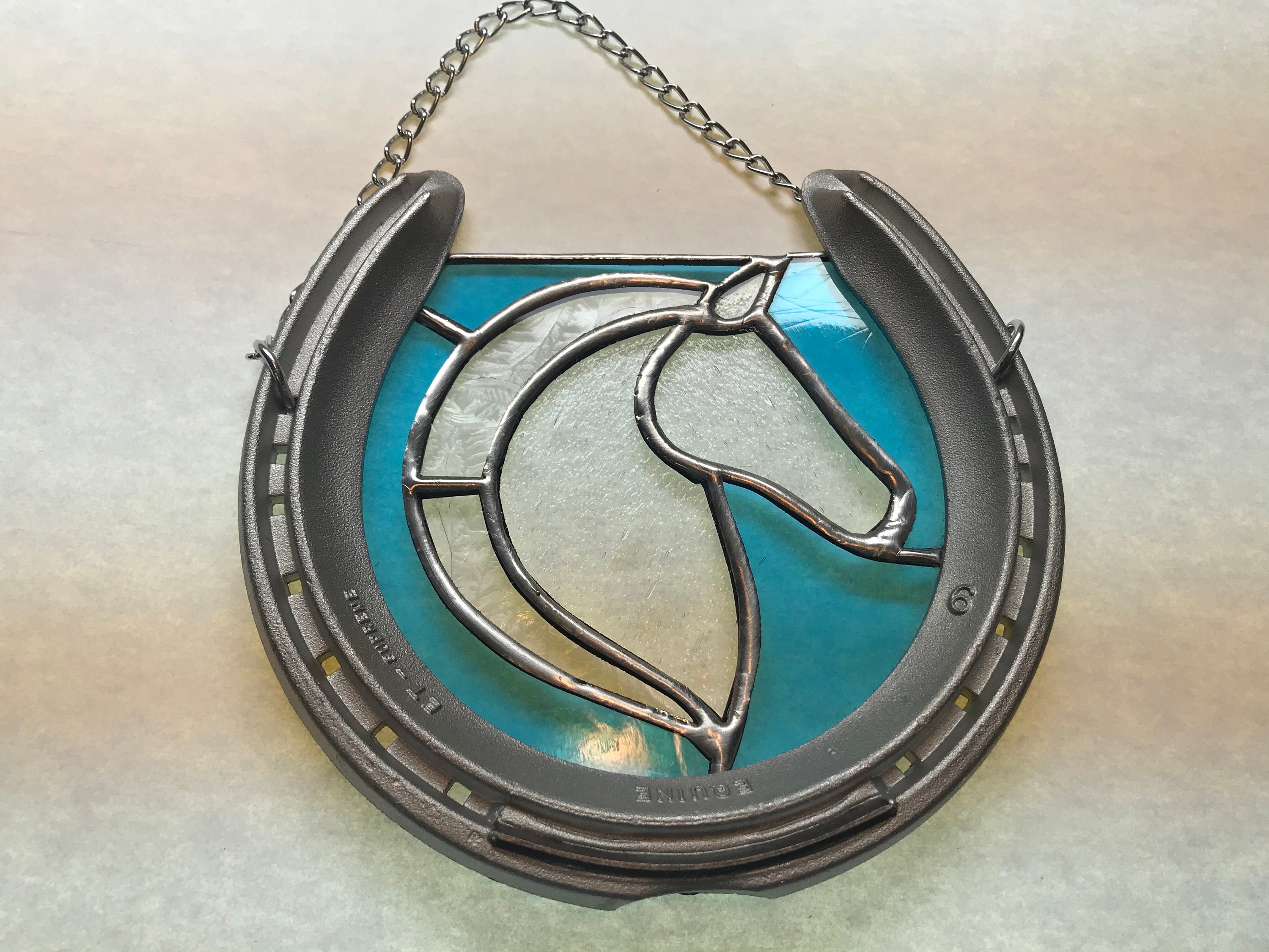 Stained Glass Horse Shoe Art - Etsy