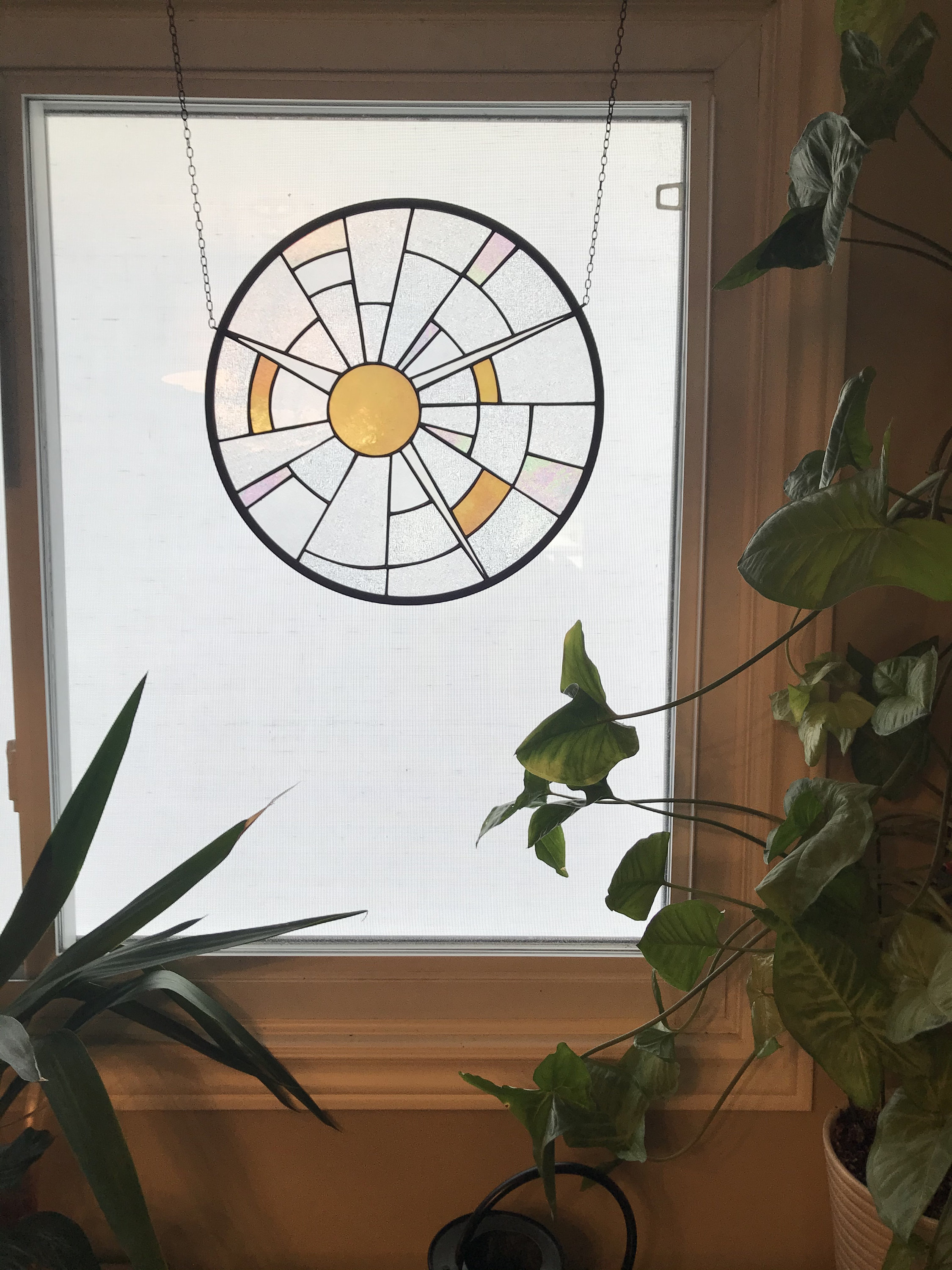 Art Deco/ Abstract Sun Panel - Etsy