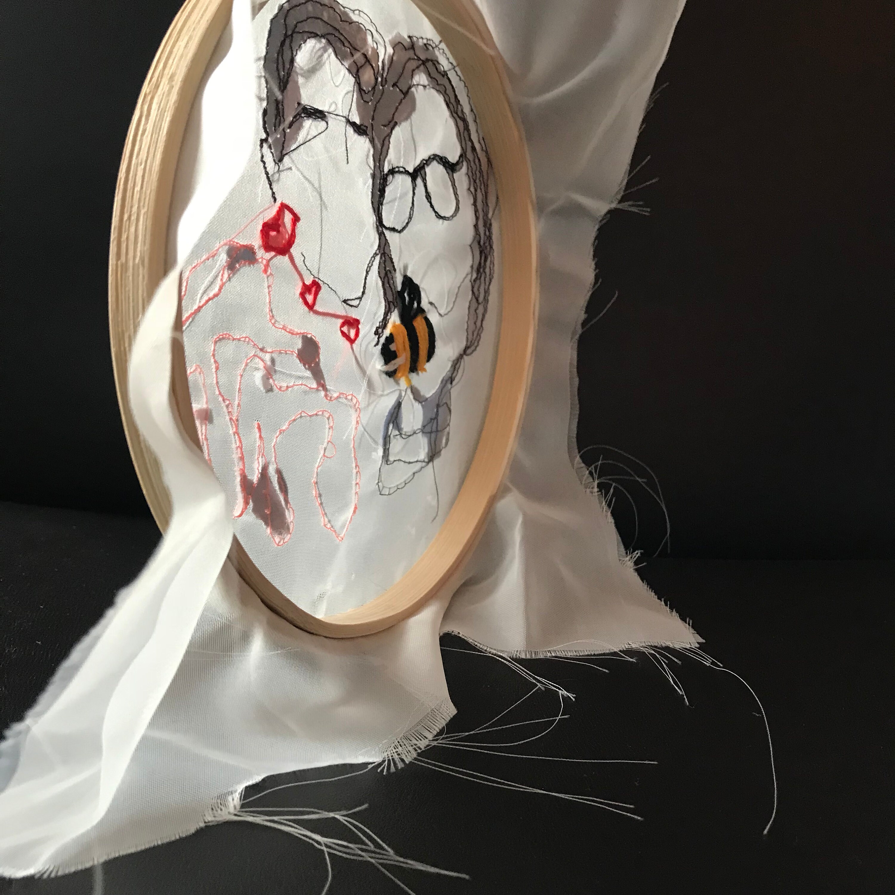Illustration Embroidery Frame - Etsy UK
