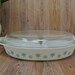 Vintage PYREX Snowflake Pattern White With Turquoise Snowflakes 1 1/2 ...