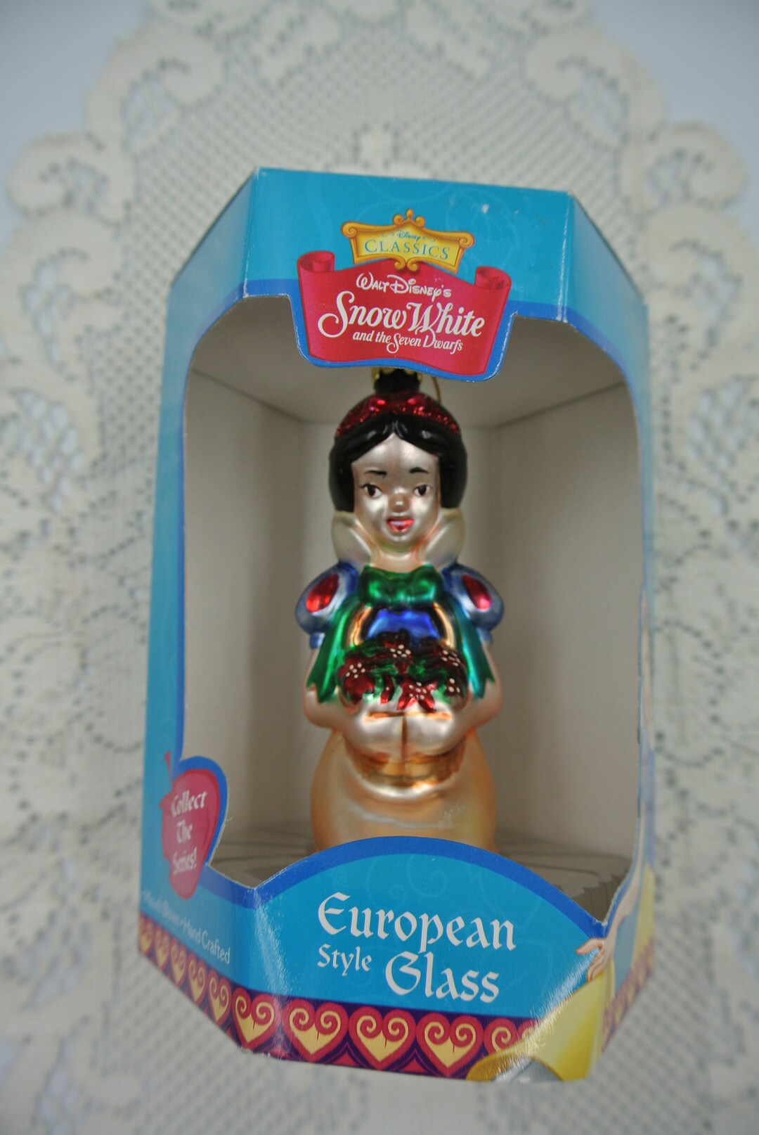 Vintage Snow White and the Seven Dwarfs European Style Blown Glass ...