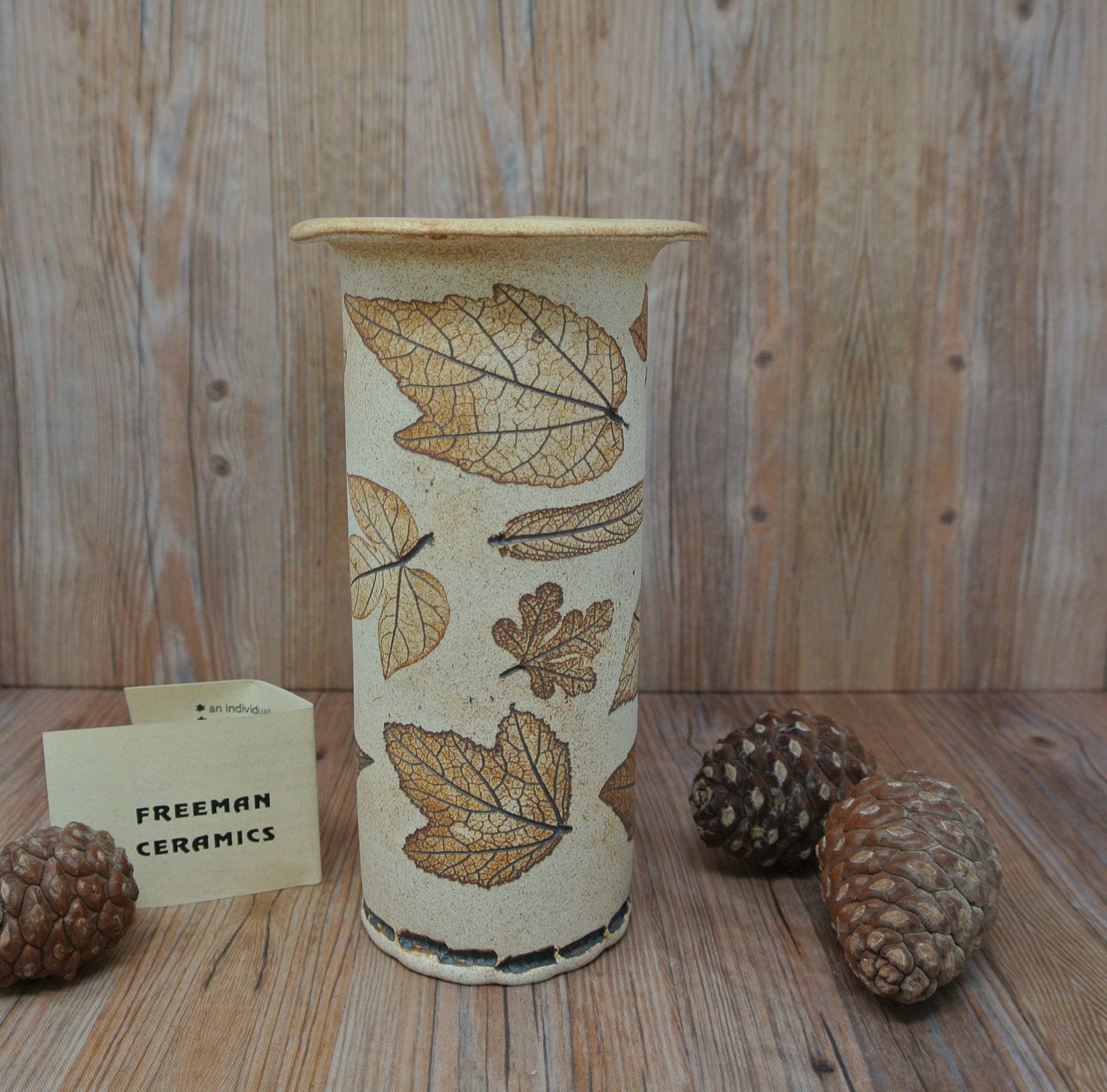 Freeman Ceramics Los Angeles Pottery Beautiful Leaf Vase - Etsy
