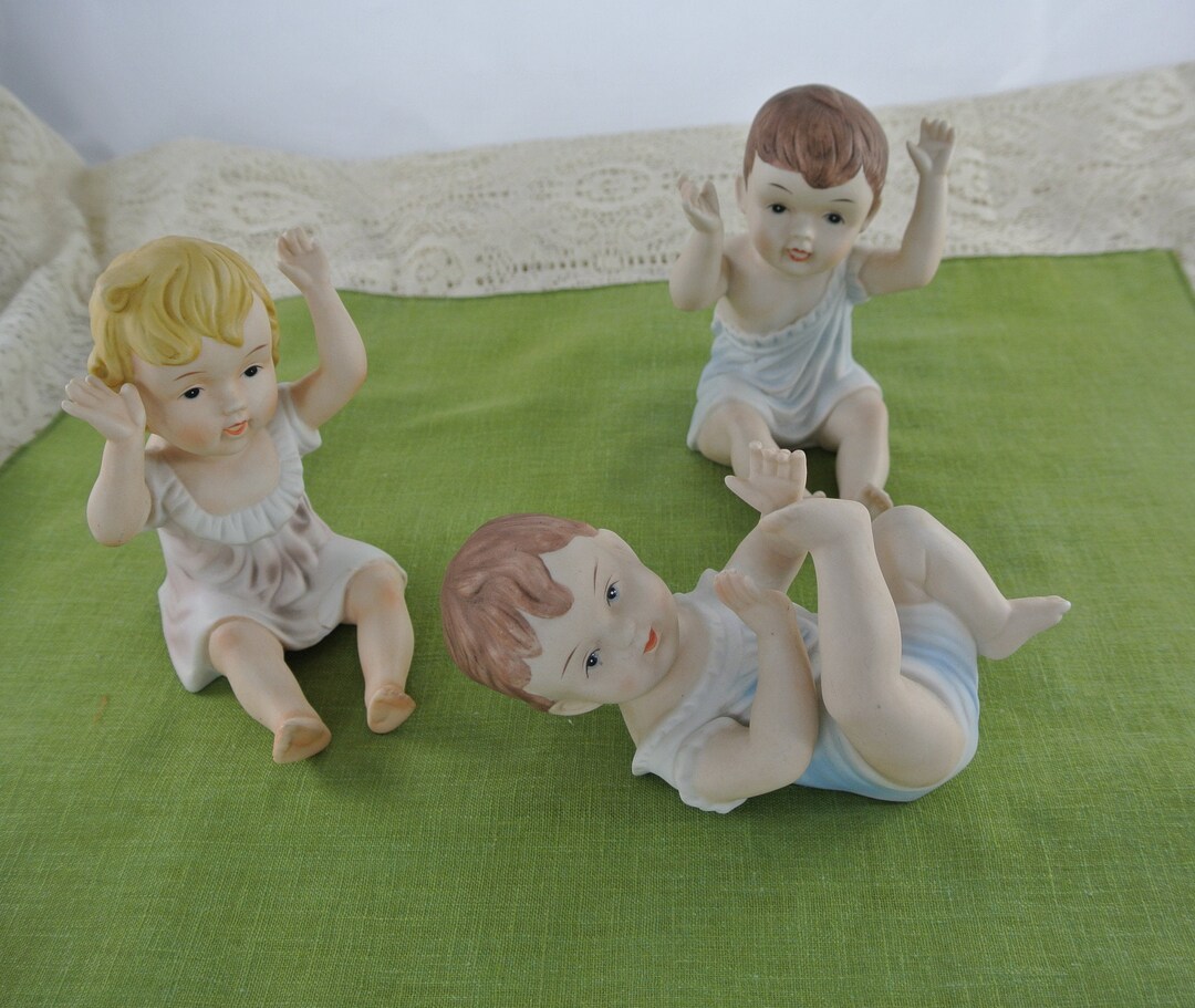 Adorable Vintage Piano Babies Figurines ~ Set of Three (3) Small ...