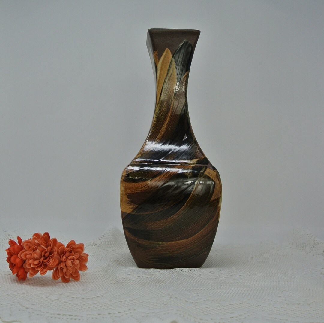 Beautiful Large Marble Glaze Pottery Craft Accents Compton CA Square ...