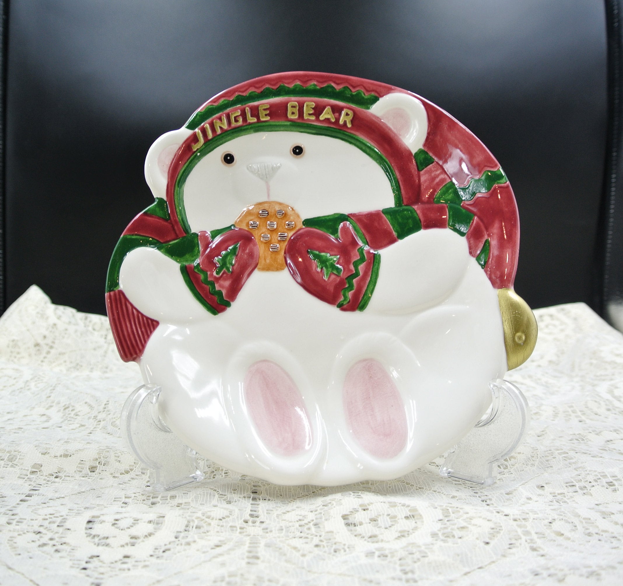 1994 Jingle Bear by fitz & Floyd for Broadway Emporium - Etsy