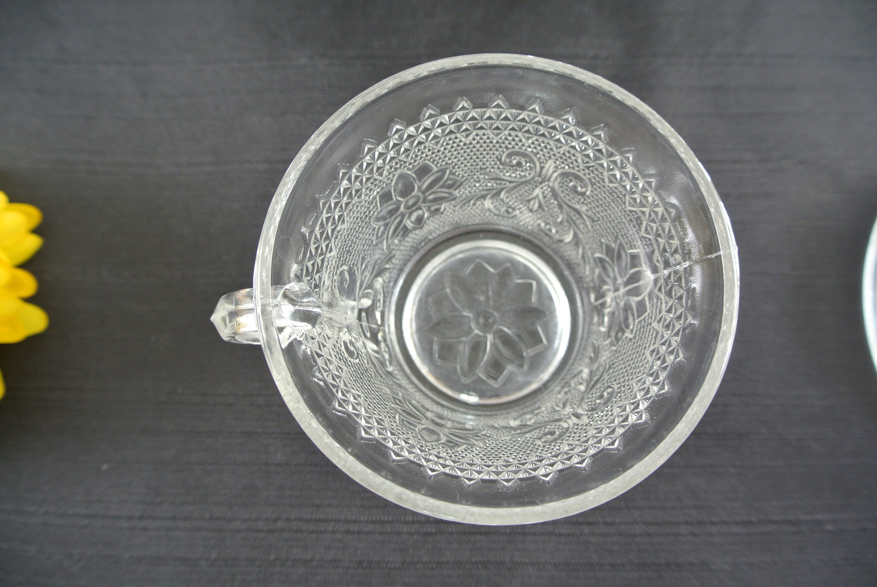 Indiana Tiara Glass Sandwich Pattern Dinner Plate Cup and | Etsy