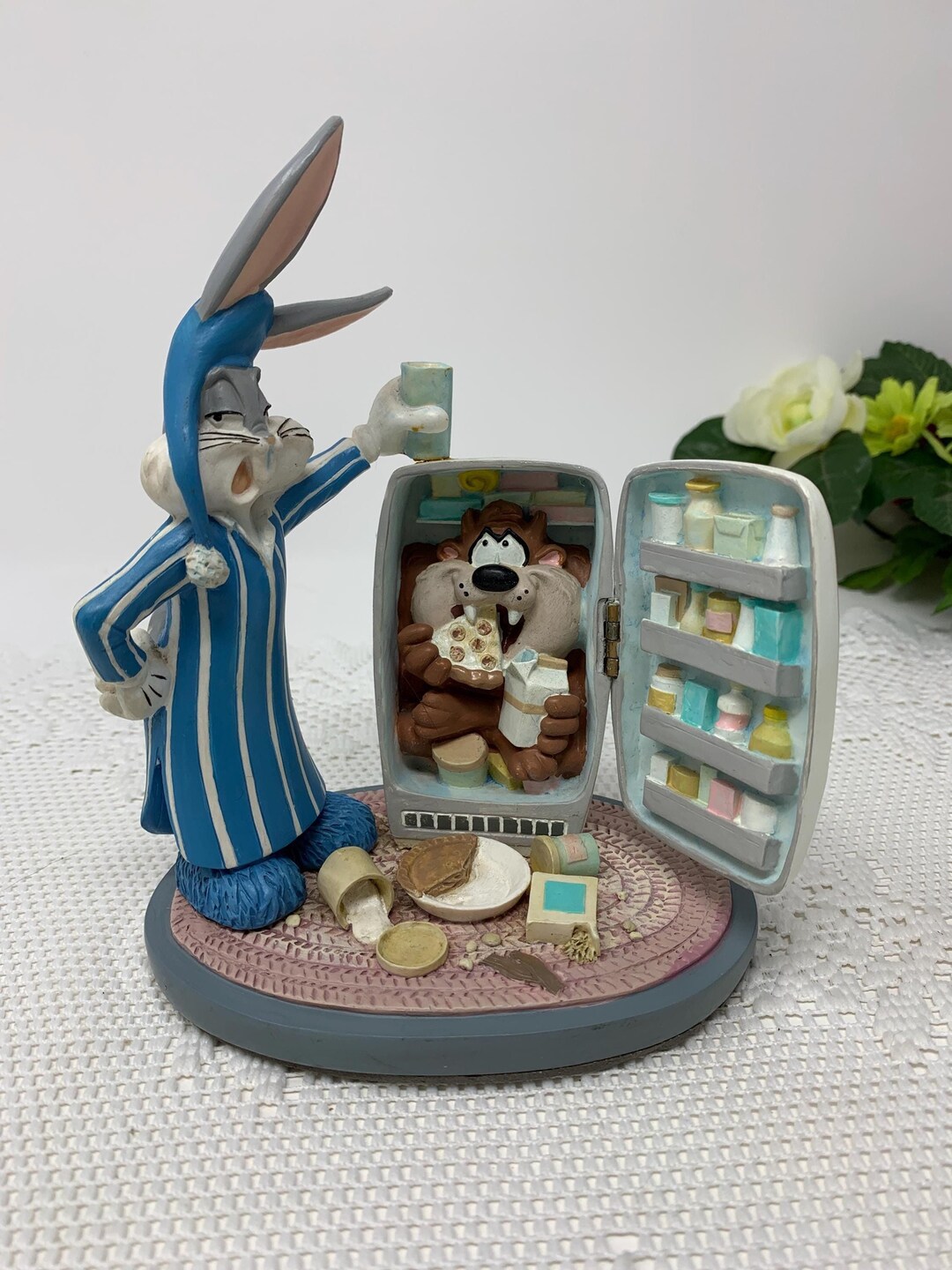 1996 Vintage Warner Bros Looney Tunes Bugs Bunny & Tasmanian Devil ...