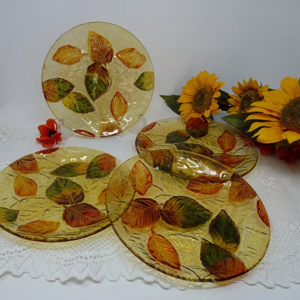 Fused Glass Leaves - Etsy