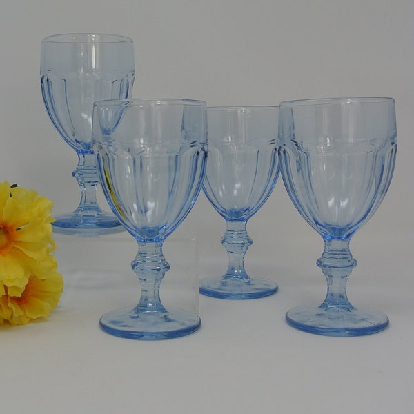 Blue Water Goblet - Etsy