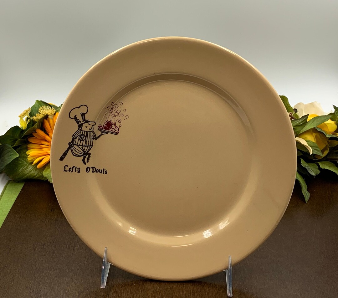 Vintage Lefty O'doul's San Francisco Restaurant Ceramic 9 1/2 Dinner ...