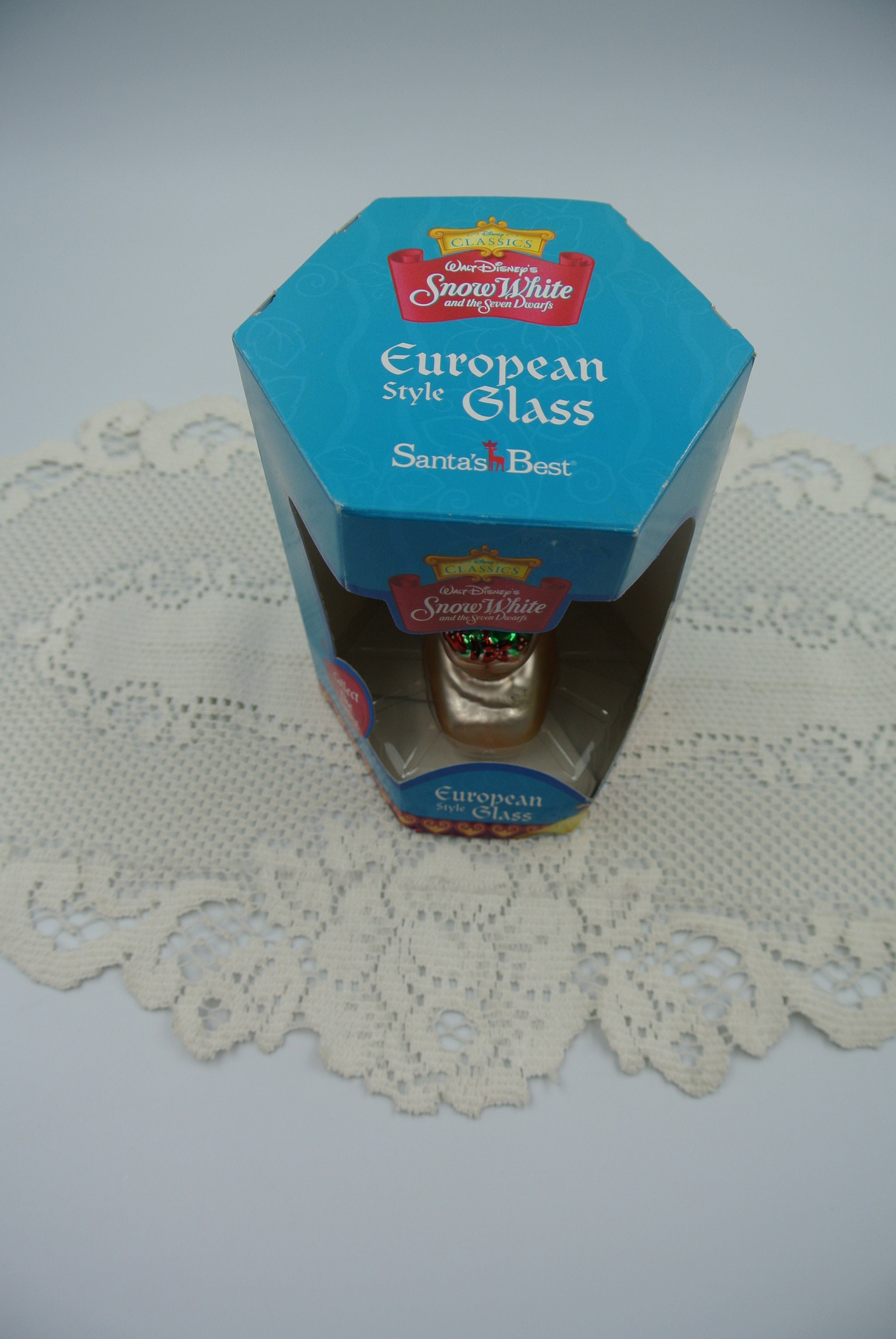 Vintage Snow White and the Seven Dwarfs European Style Blown Glass ...