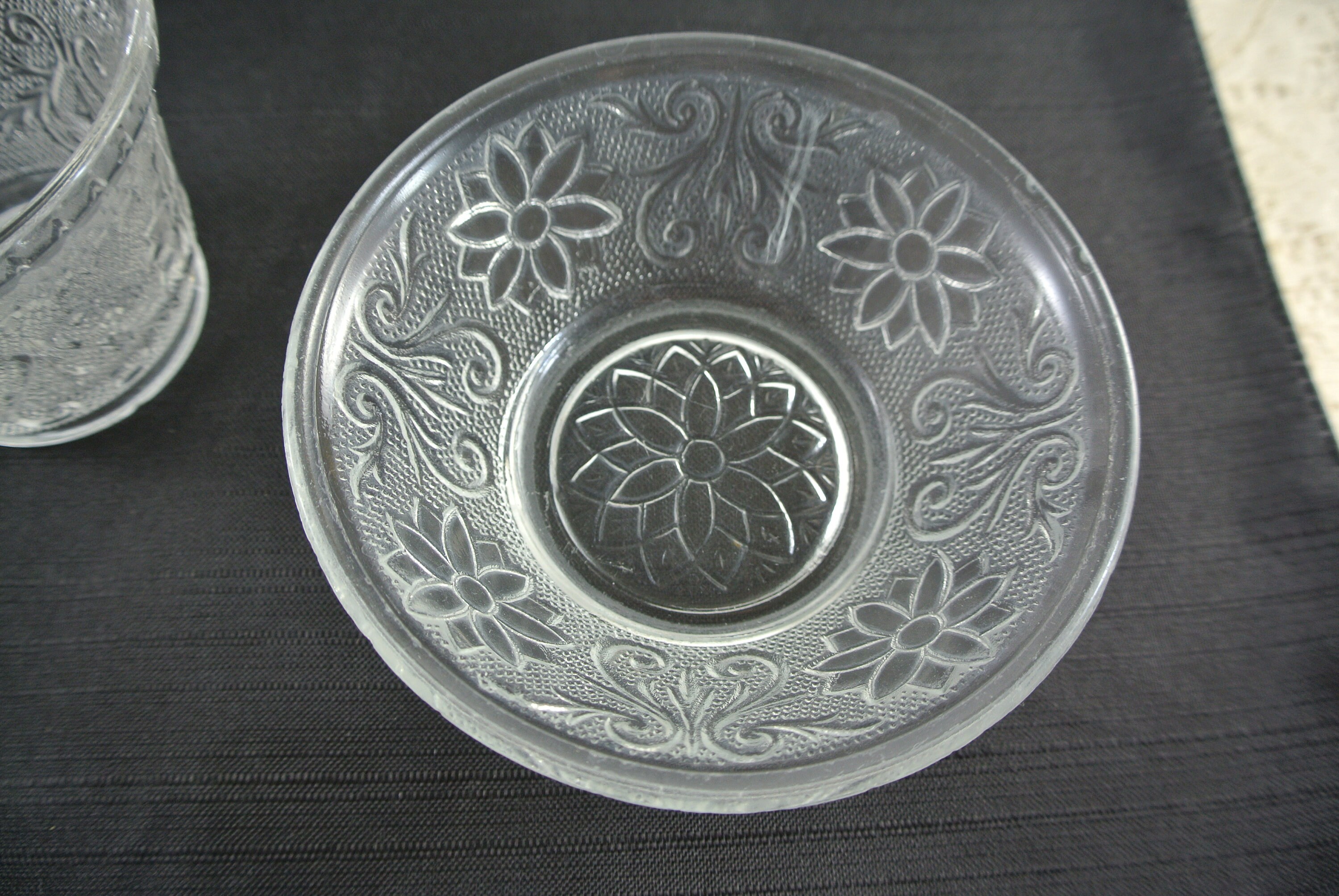 Indiana Tiara Glass Sandwich Pattern Dinner Plate Cup and | Etsy