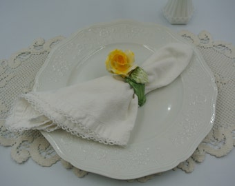 Bone China Napkin Rings - Etsy