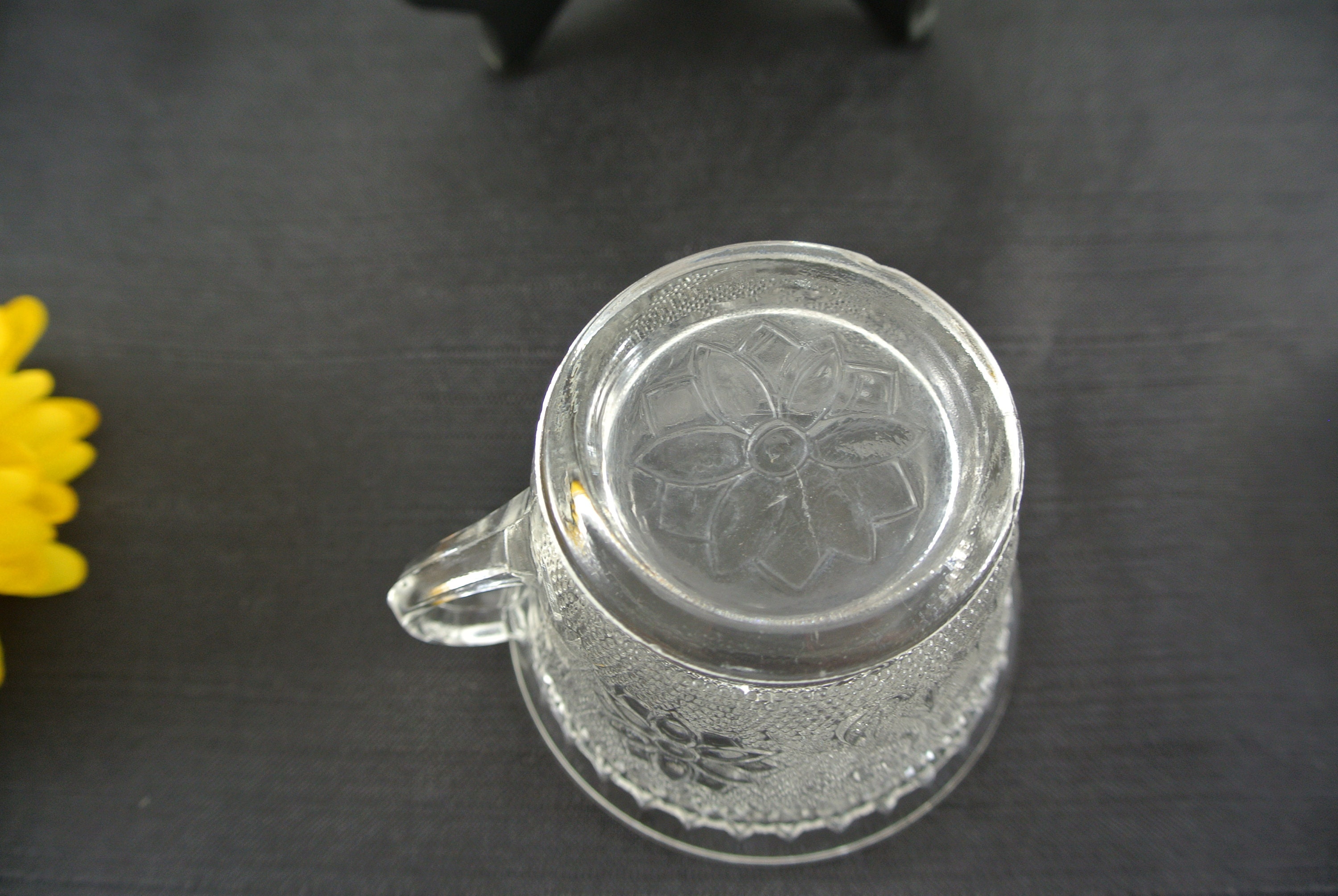 Indiana Tiara Glass Sandwich Pattern Dinner Plate, Cup and Bowl Set - Etsy