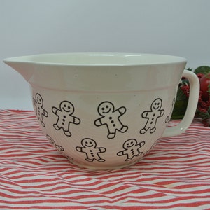 The Bake Shop Gingerbread Man Mixing Batter Bowl With Handle. - Etsy