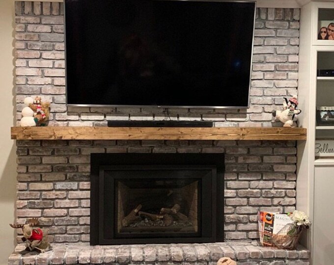 Handmade Floating Beam Mantel - Etsy