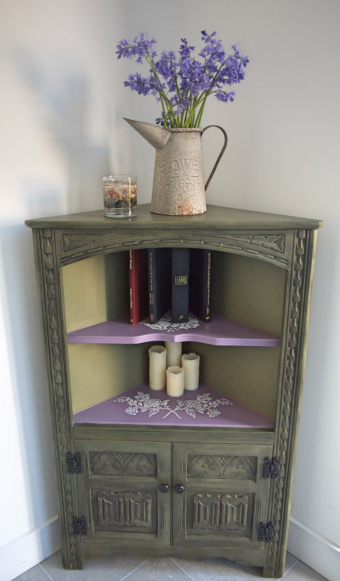 Hand Painted Corner Unit - Etsy