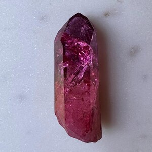 Large Bicolor Aura Quartz Crystal High Quality, Genuine Natural Crystal ...