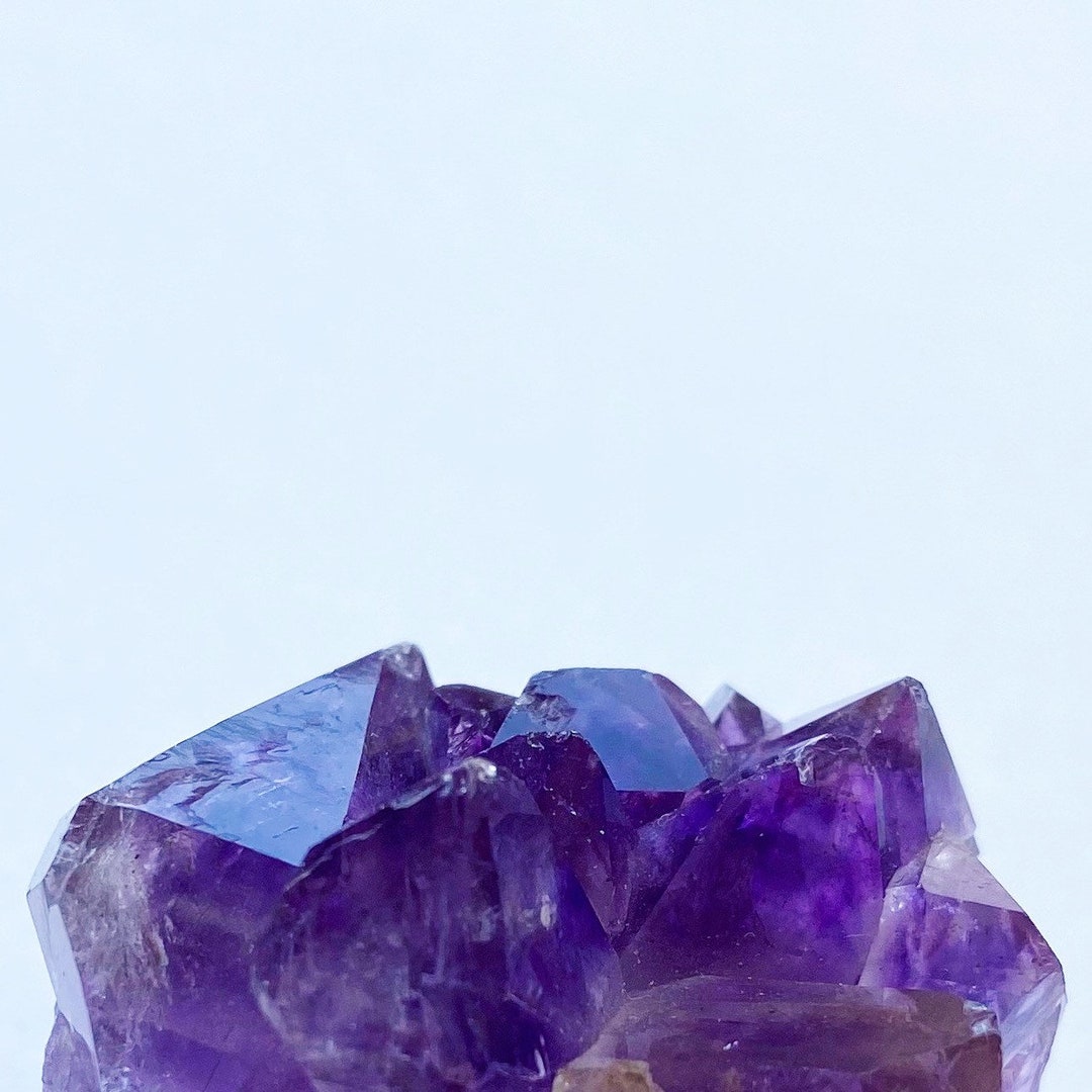 Rare Zambian Amethyst Cluster With Goethite Inclusions and Scepters ...