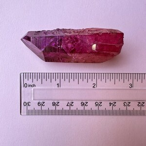 Large Bicolor Aura Quartz Crystal- High Quality, Genuine Natural ...