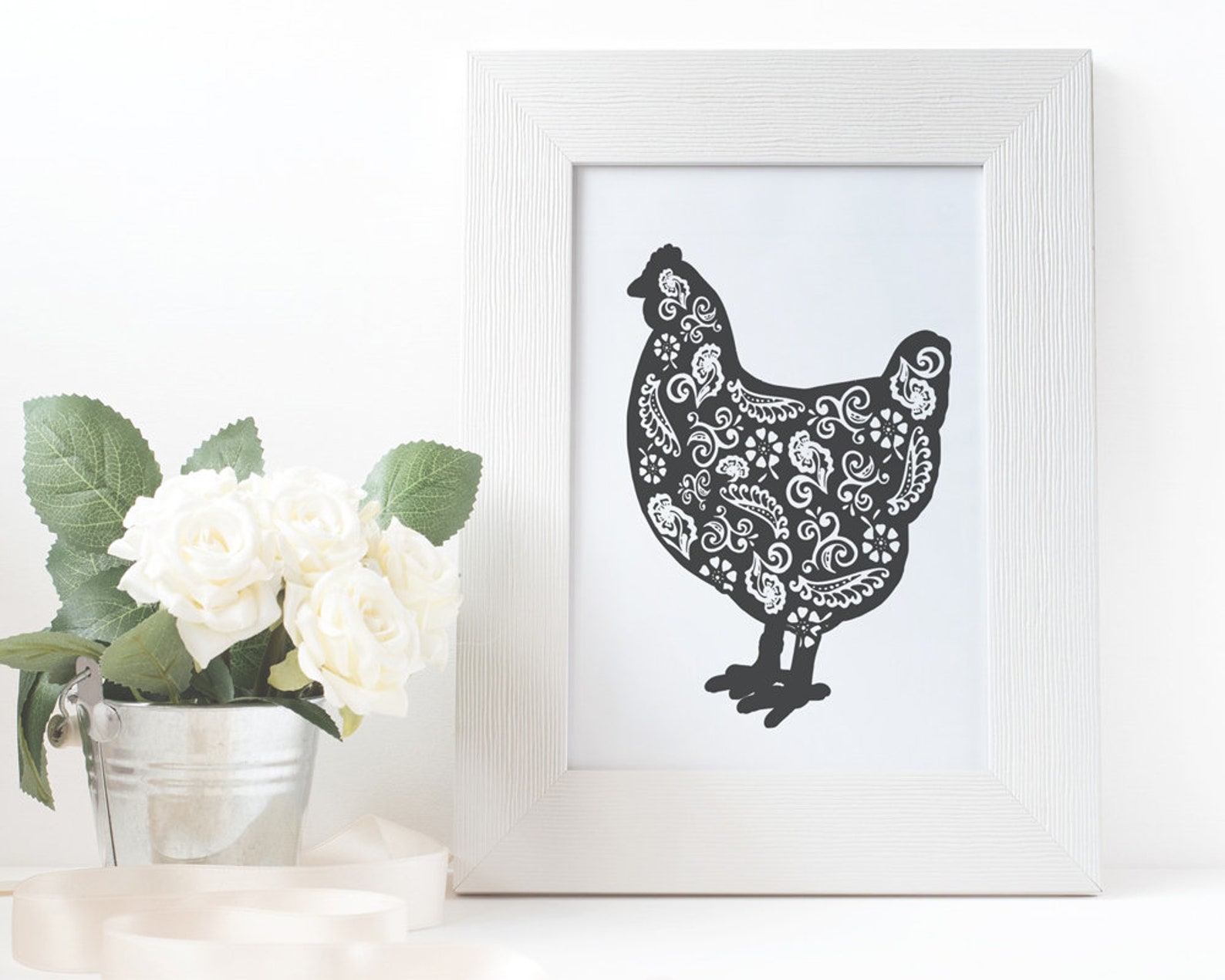 Chicken SVG, DXF, PNG, Jpg Cut File for Silhouette, Cameo, Cricut ...